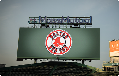MassMutual sign at Fenway park